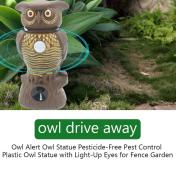 Owl Alert Owl Statue Pesticide-free Ultrasonic Pest Repeller _Clearance ...