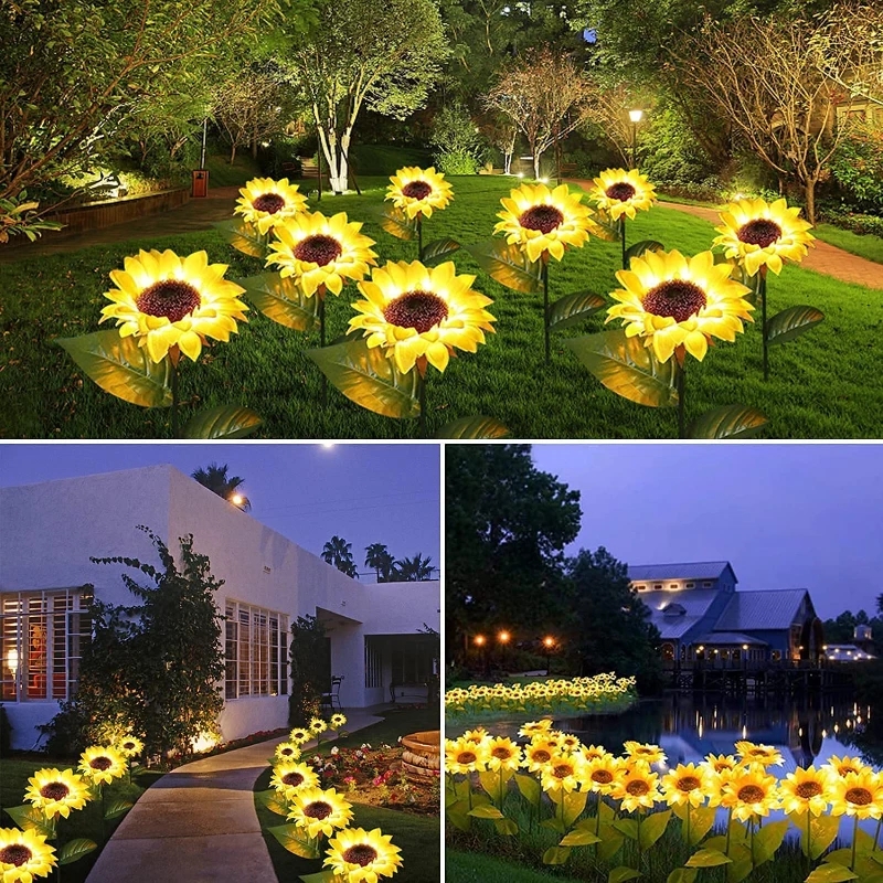 Solar Sunflower LED Lights_Clearance_Daily Deals, Discounts & Vouchers