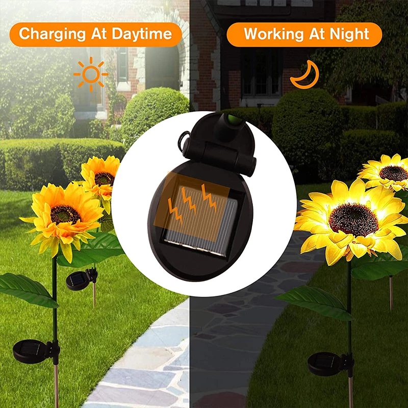 Solar Sunflower LED Lights_Clearance_Daily Deals, Discounts & Vouchers
