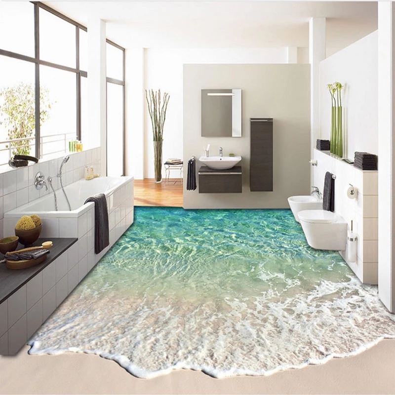 3D Seawater Wave Flooring Sticker_Clearance_Daily Deals, Discounts ...
