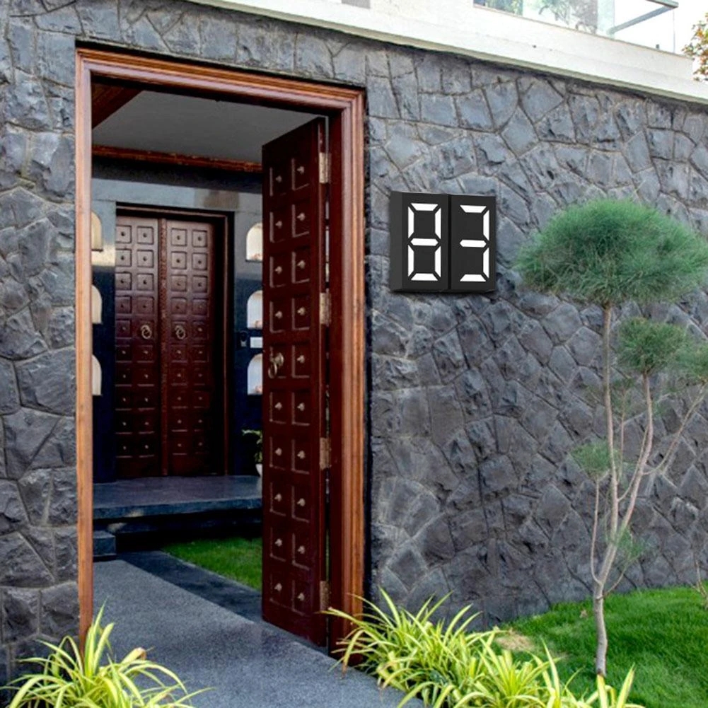 Solar Outdoor Led RGB House Number Sign_Clearance_Daily Deals ...