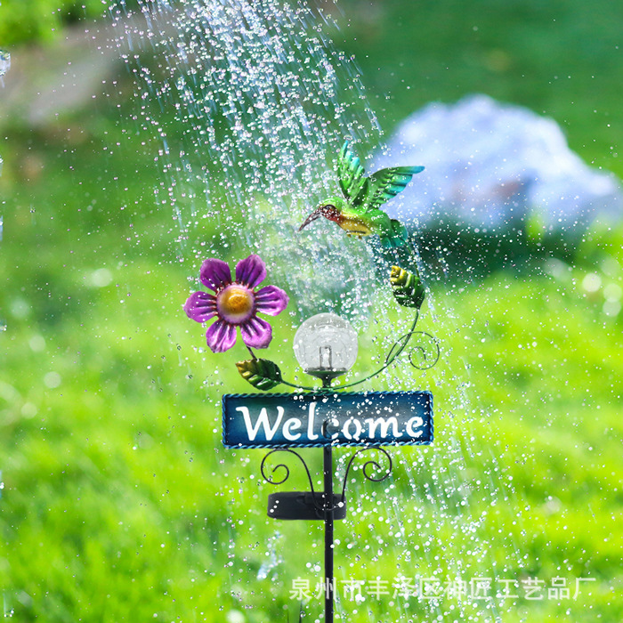 Solar Powered "Welcome" Sign Garden Stake_Pumps_brands_Men_Daily Deals ...