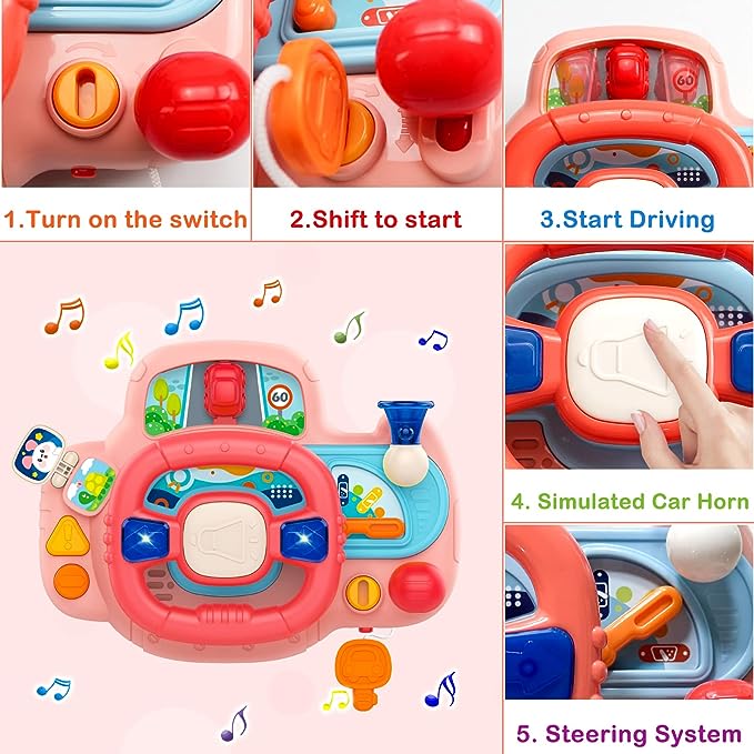 Portable and Interactive Driving Play Seat Toy _Clearance_Daily Deals ...