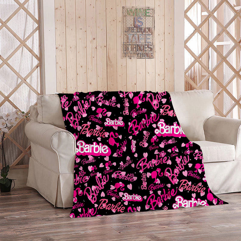 Barbie Inspired Portable Cartoon Soft Blanket_Clearance_Daily Deals ...