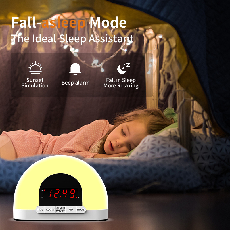 LED Snooze Sunrise Wake Up Light Alarm Clock_Clearance_Daily Deals ...