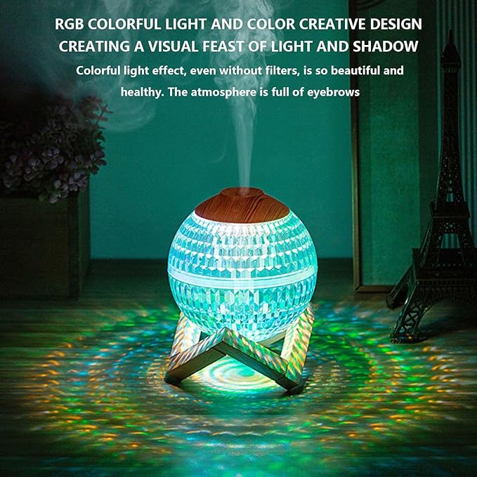 Portable Mini USB Colorful Night Light Crystal Ball Humidifier ...