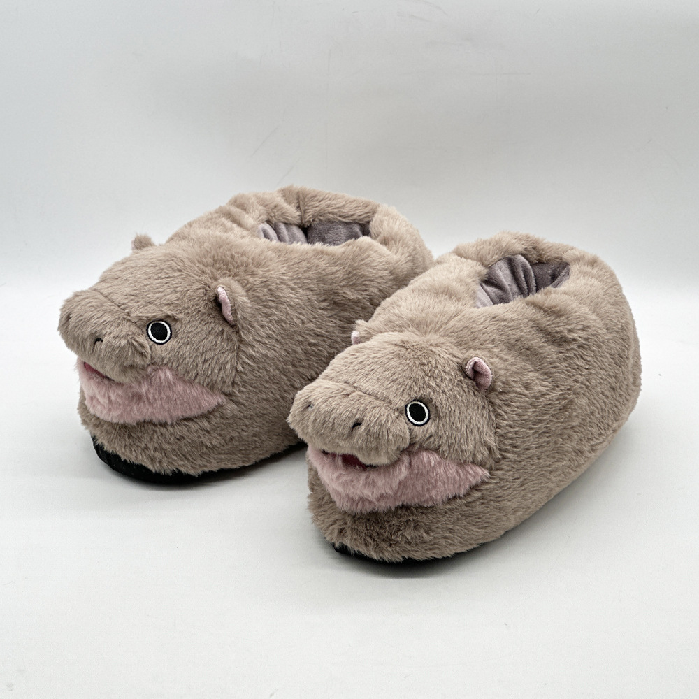 Fluffy Slippers Moo Deng Novelty Slippers_Clearance_Daily Deals ...
