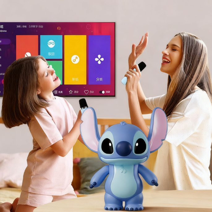 Stitch Wireless Microphone Bluetooth Cartoon Speaker_Clearance_Daily ...